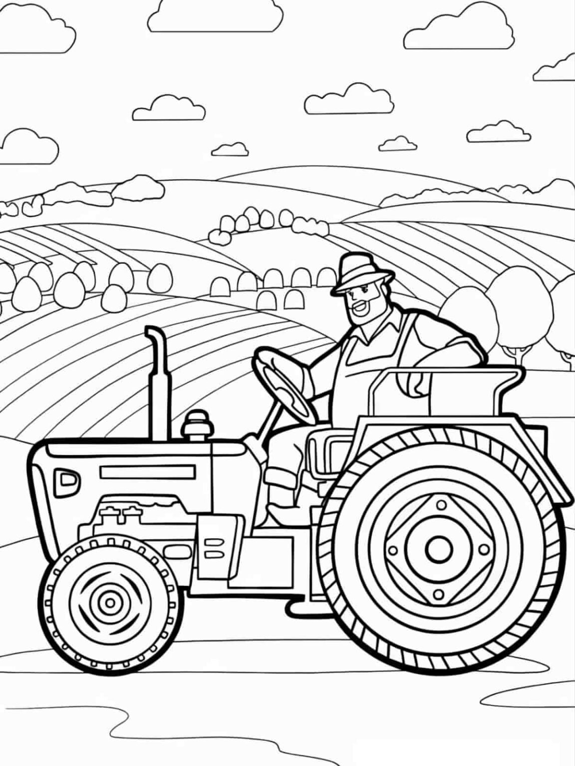 20+ Free PDF Tractor Coloring Pages For Kids 🎨🚜 - Coloringpagesforkids.net