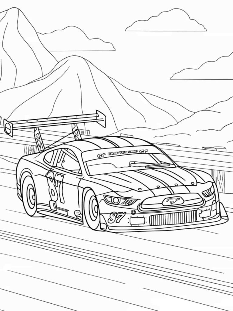 Speed into 20+ Race Car Coloring Pages 🎨🏎️ - Coloringpagesforkids.net