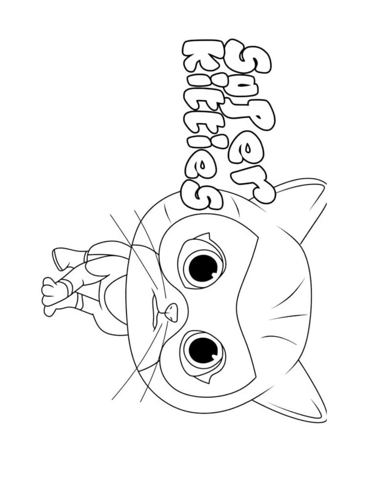 Free Printable Superkitties Coloring Pages 🦸‍♀️😻 - Coloringpagesforkids.net