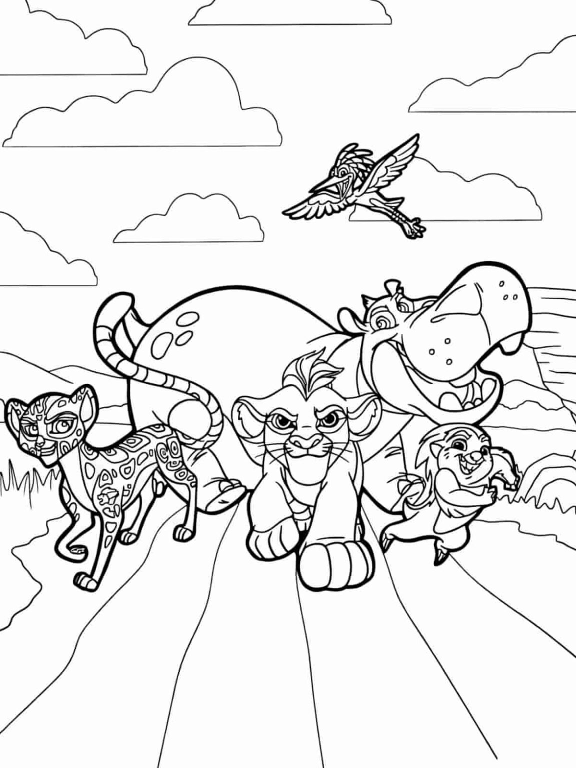 Free PDF Lion King Coloring Pages with Simba 🎨🦁 - Coloringpagesforkids.net