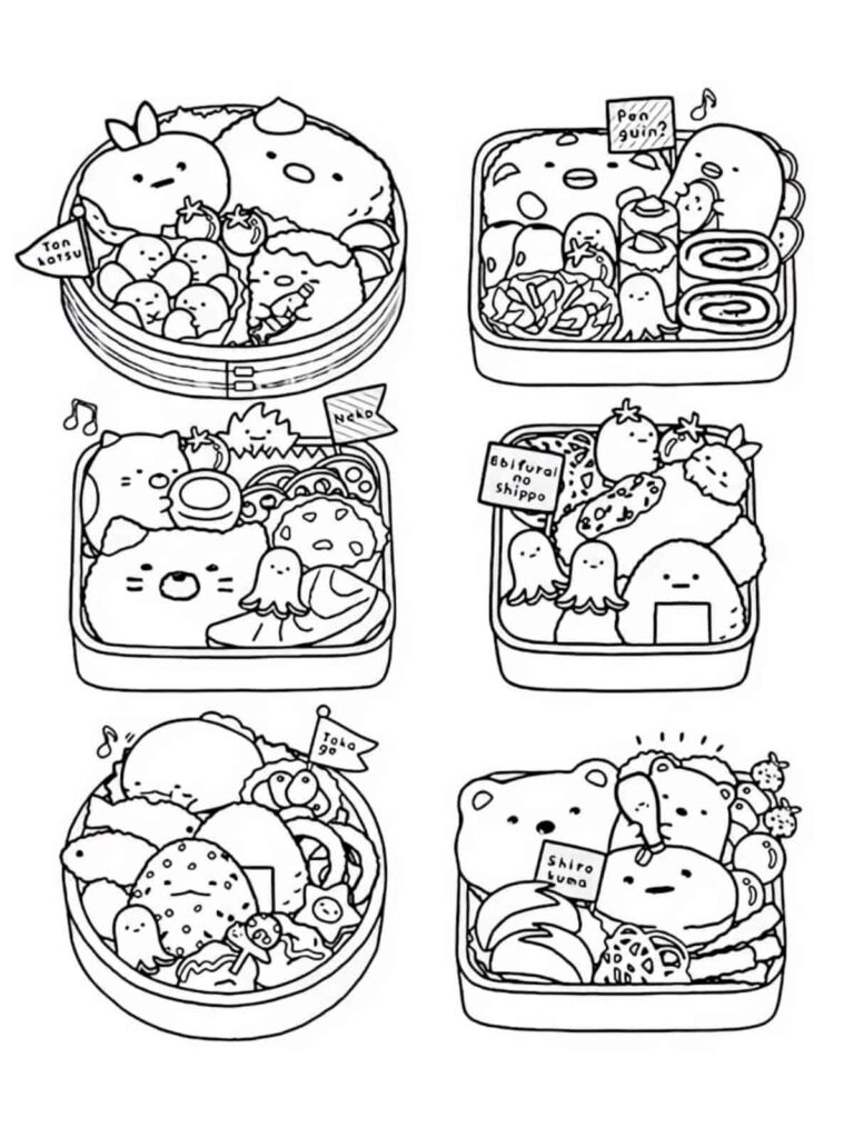 Sumikko Gurashi Coloring Pages With Cute Characters 🎨🌸 ...