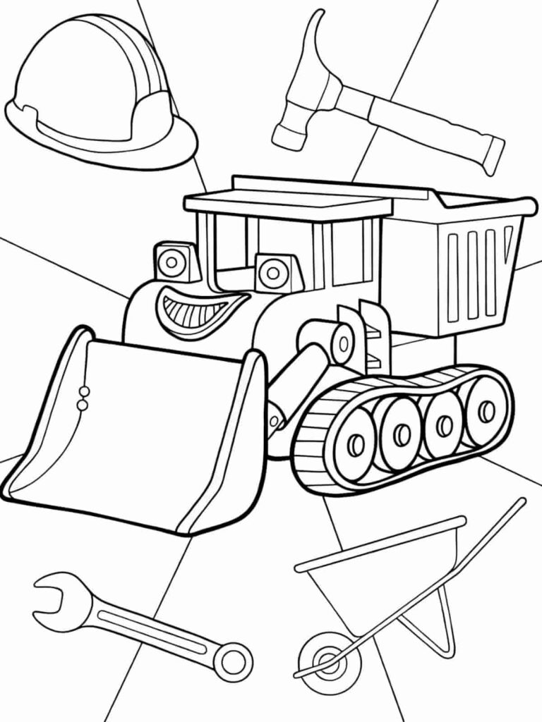 Más de 20 páginas para colorear de Bob el constructor en PDF gratis 🎨🚧 - Coloringpagesforkids.net