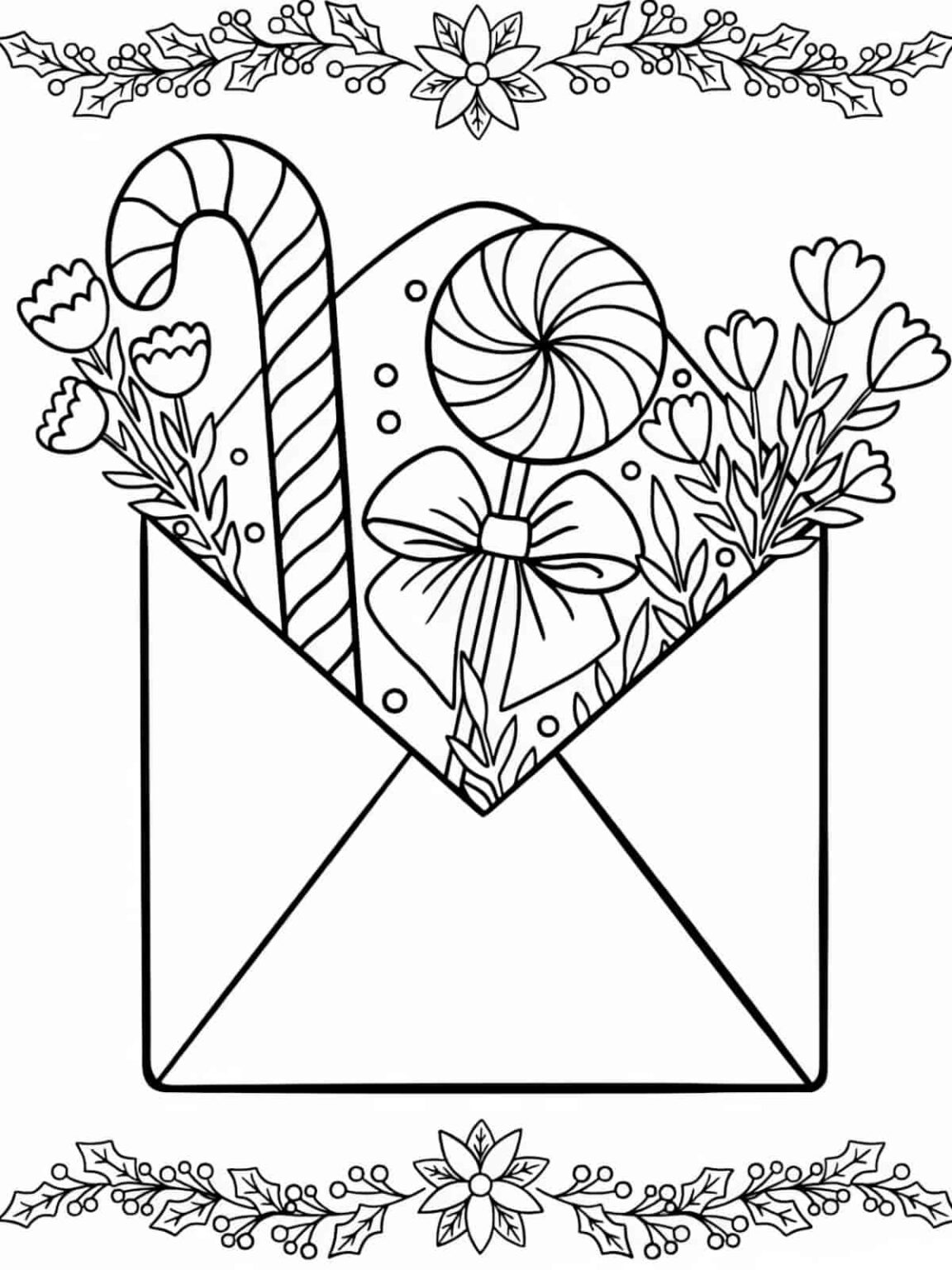 Candy Cane Coloring Pages: Sweeten Your Holiday 🎨🍭 ...