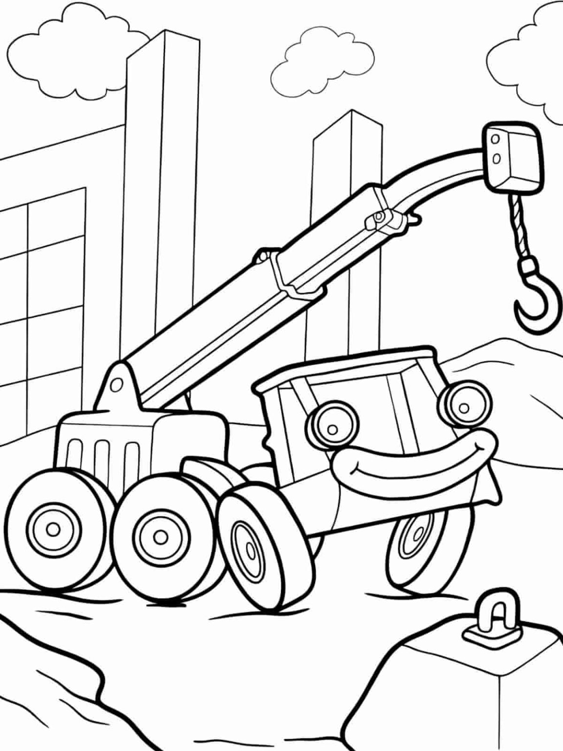 Más de 20 páginas para colorear de Bob el constructor en PDF gratis 🎨🚧 - Coloringpagesforkids.net