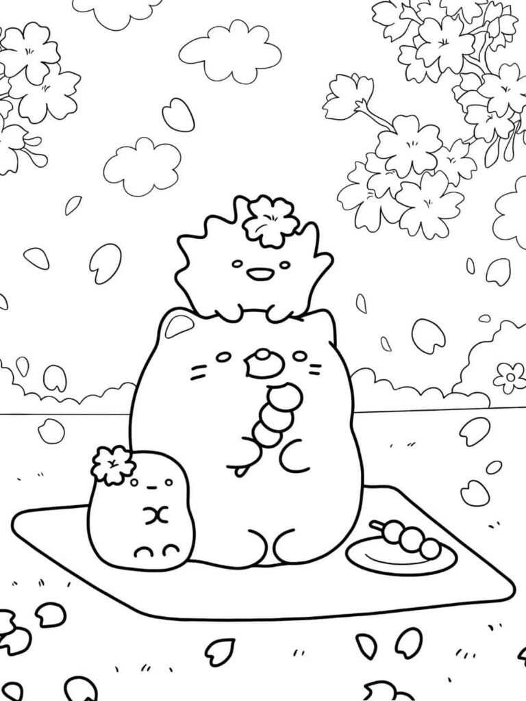 Sumikko Gurashi Coloring Pages With Cute Characters 🎨🌸 ...