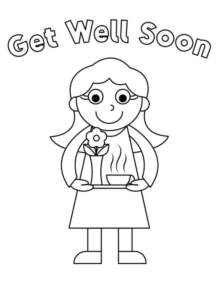 Brighten Day with Get Well Soon Coloring Pages 🎨💐 ...