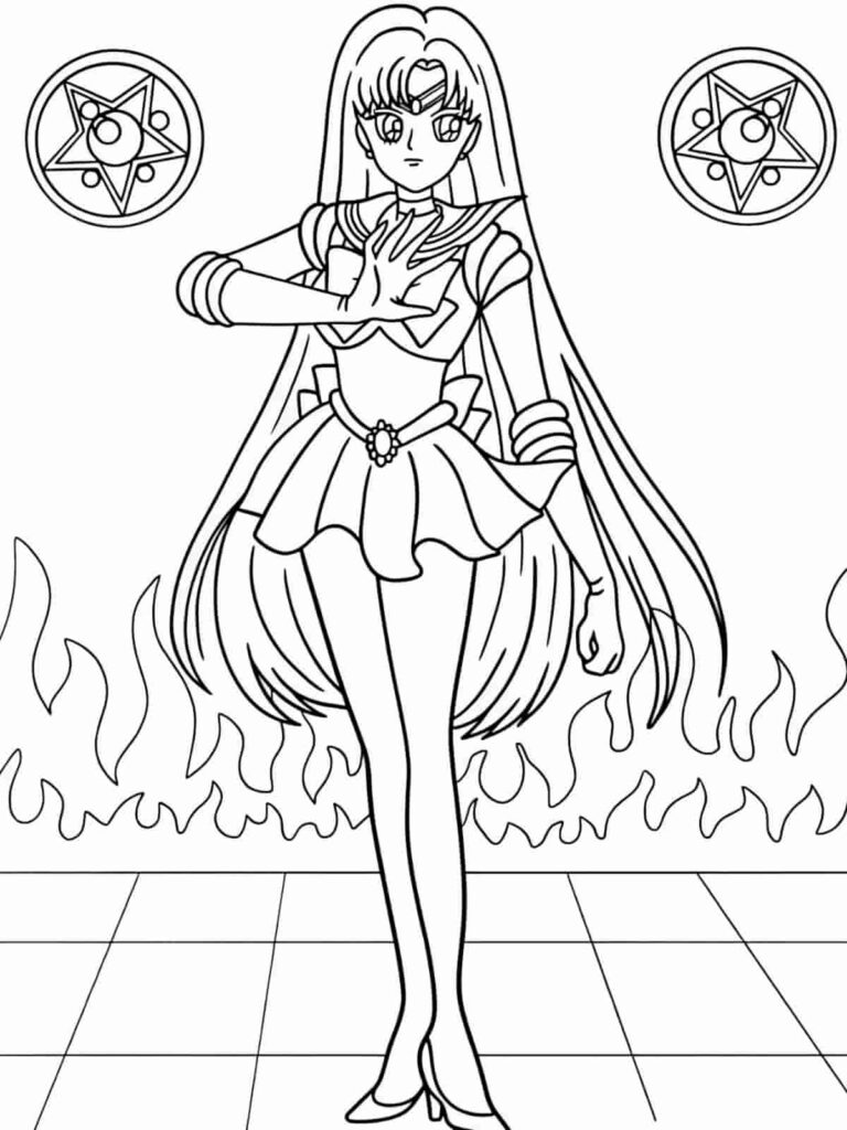 Free PDF Sailor Moon Coloring Pages 🎨🌙 - Coloringpagesforkids.net
