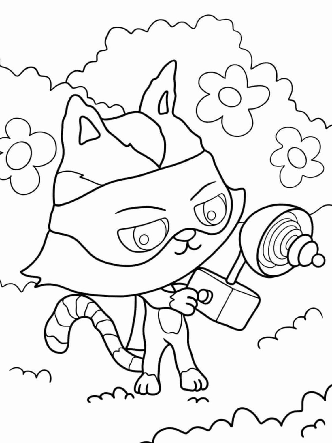 Disegni da colorare della casa delle bambole di Gabby per bambini 🎨🏠 ...