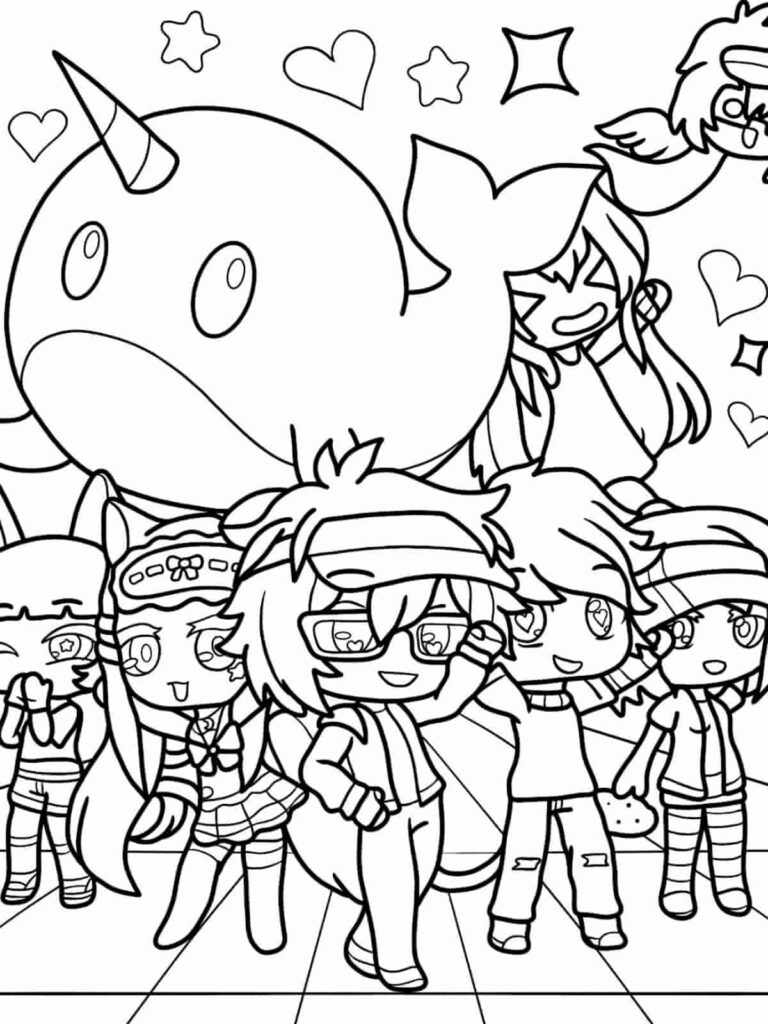 29+ Free PDF Gacha Life Coloring Pages 🎨 - Coloringpagesforkids.net
