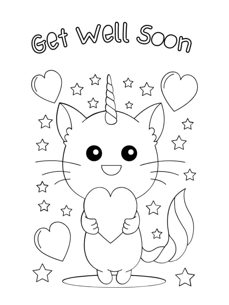 Brighten Day with Get Well Soon Coloring Pages 🎨💐 ...