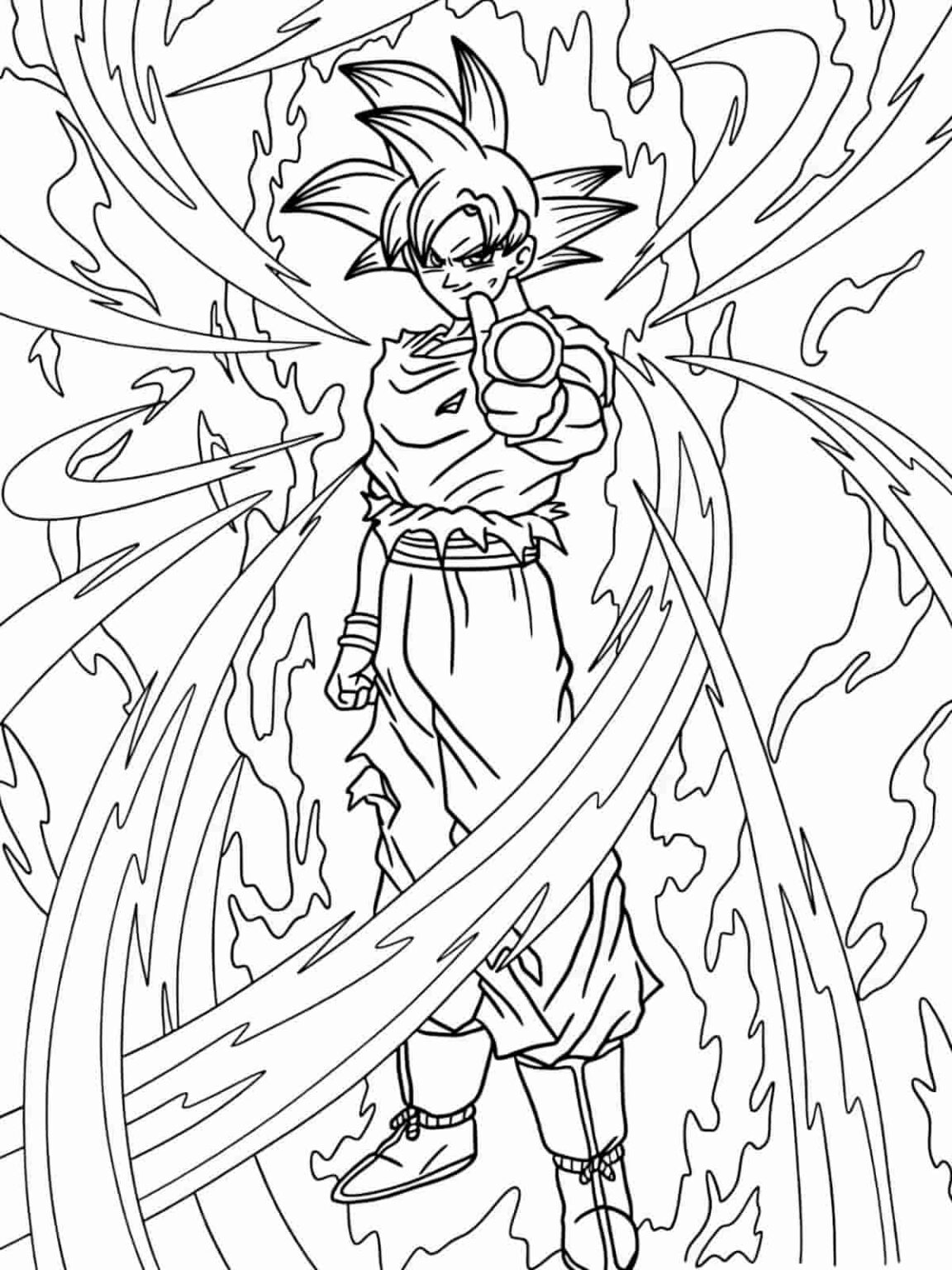 23+ PDF Goku Coloring Pages 🎨💥 - Coloringpagesforkids.net
