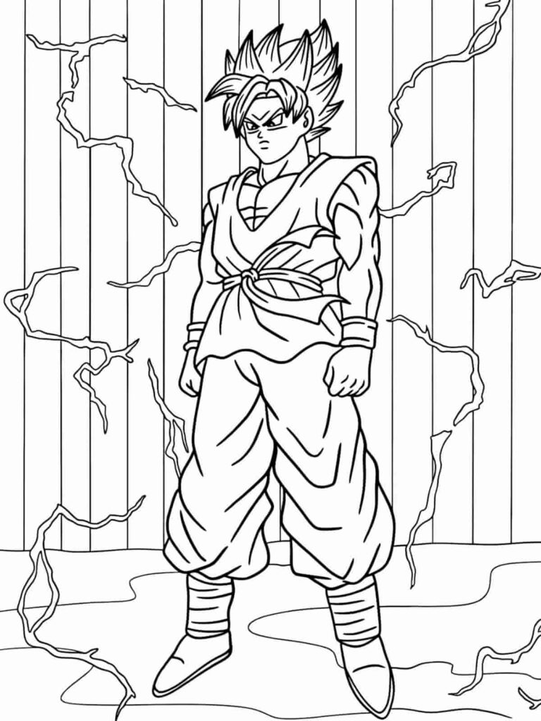 23+ PDF Goku Coloring Pages 🎨💥 - Coloringpagesforkids.net