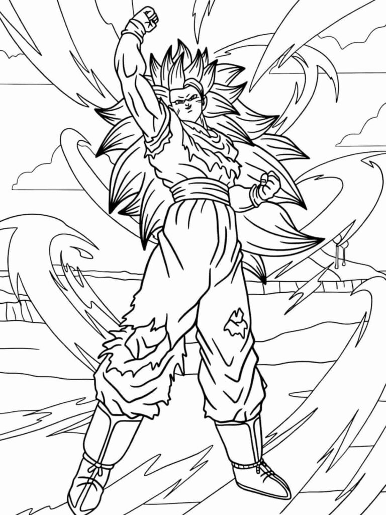 23+ PDF Goku Coloring Pages 🎨💥 - Coloringpagesforkids.net