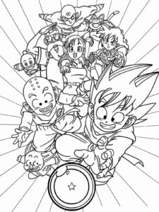 23+ Pagine da colorare di Goku in PDF 🎨💥 - Coloringpagesforkids.net