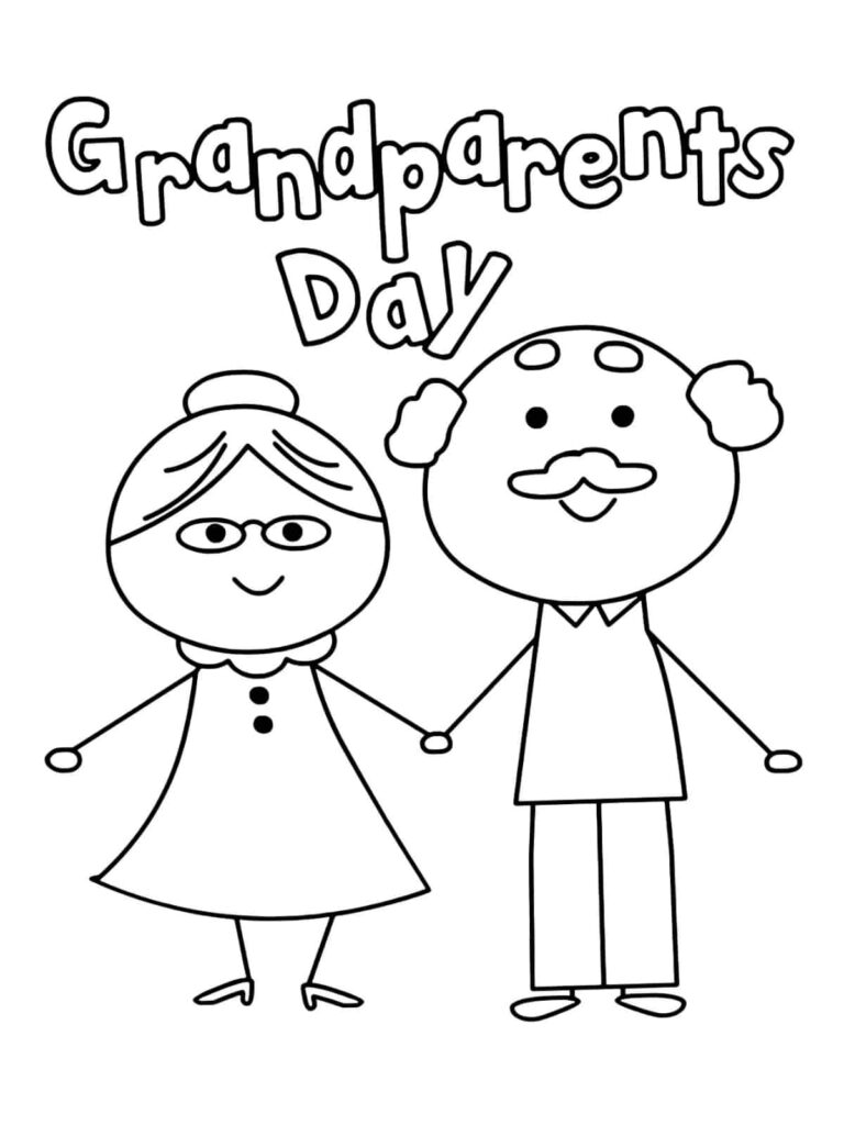 Grandparents Coloring Pages: Cherish Moments with Loved Ones👵👴 ...