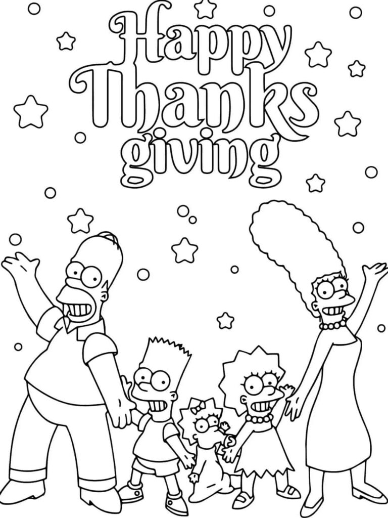 30+ Simpsons Coloring Pages For Kids 🎨🍩 - Coloringpagesforkids.net