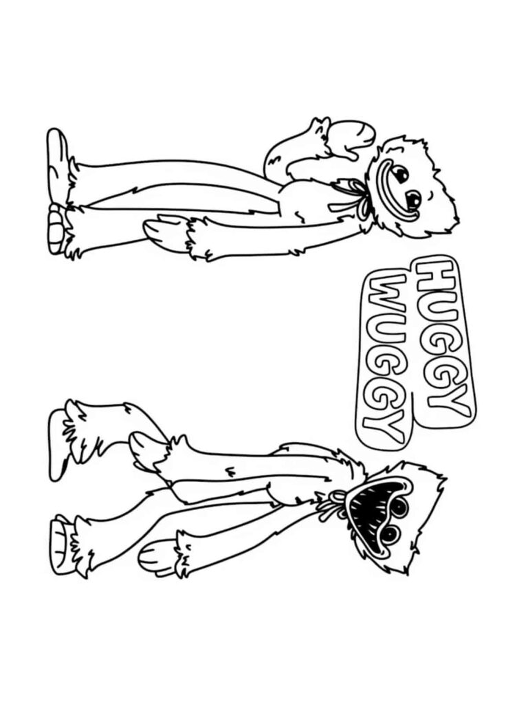 Huggy Wuggy Coloring Pages For Kids 🎈 ️ - Coloringpagesforkids.net