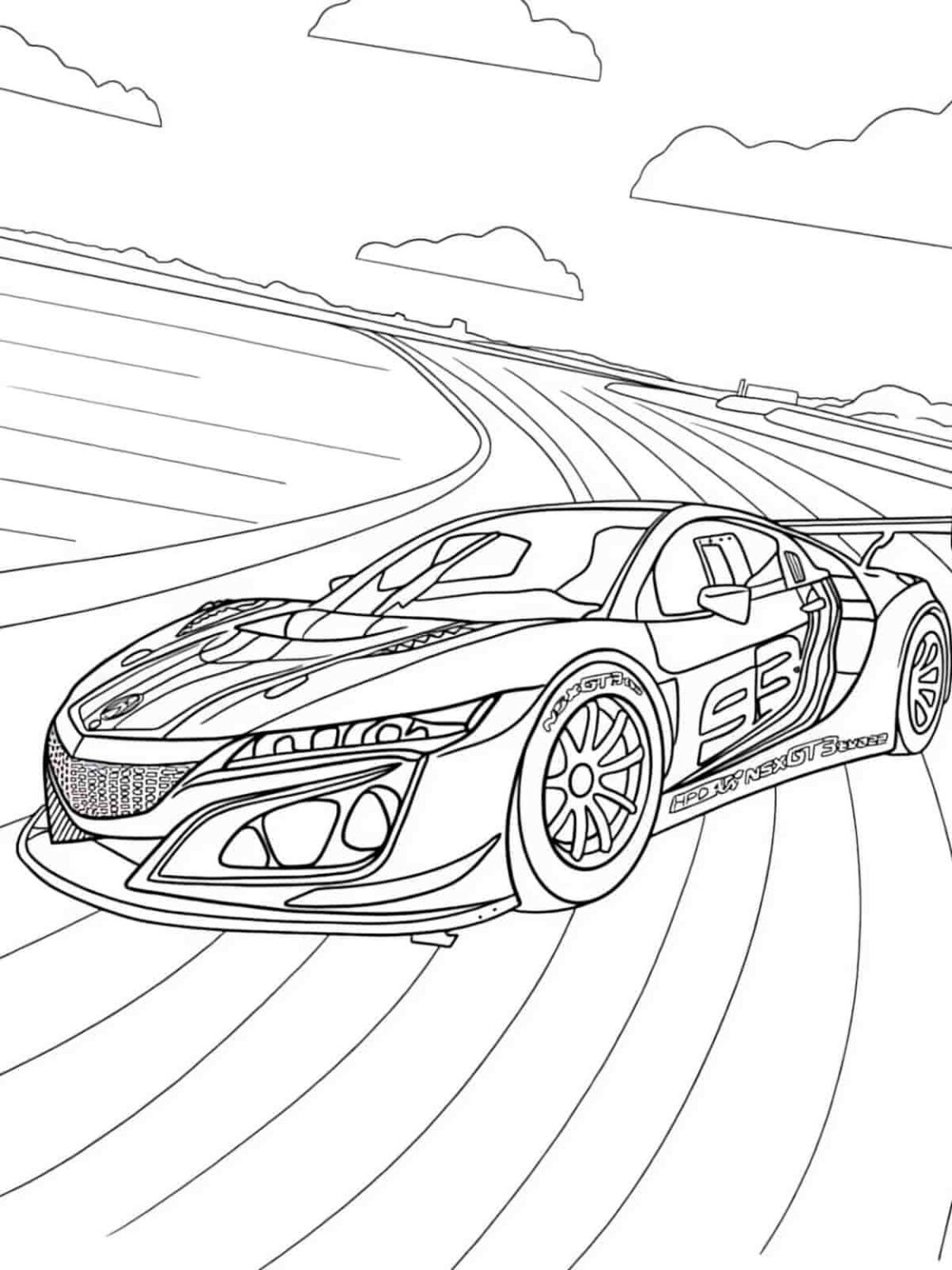 Speed into 20+ Race Car Coloring Pages 🎨🏎️ - Coloringpagesforkids.net
