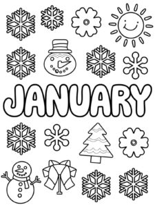 Top 30+ Free January Coloring Pages to Download 🎨🎆 ...
