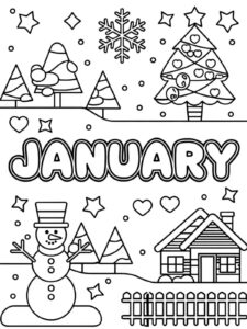 Top 30+ Free January Coloring Pages to Download 🎨🎆 ...