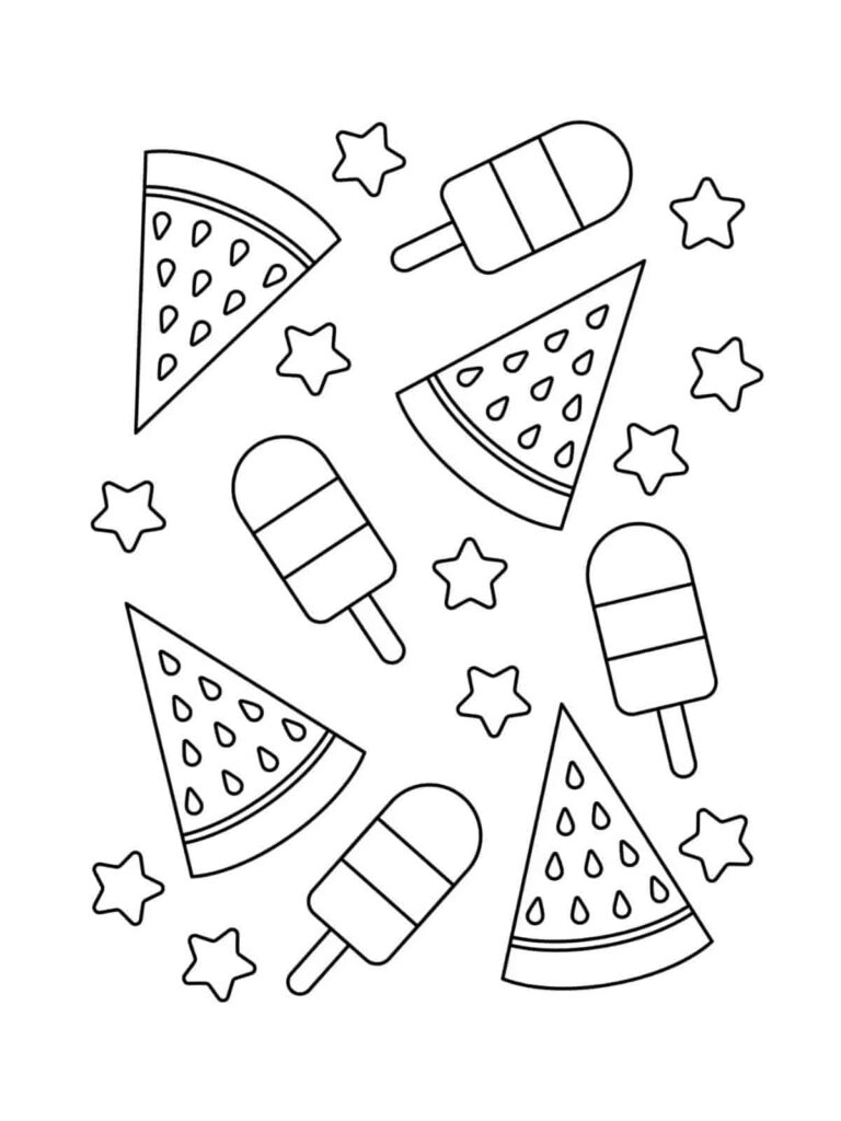 🎨🍉 30+ Free Watermelon Coloring Pages: Sweet Fruit Fun ...