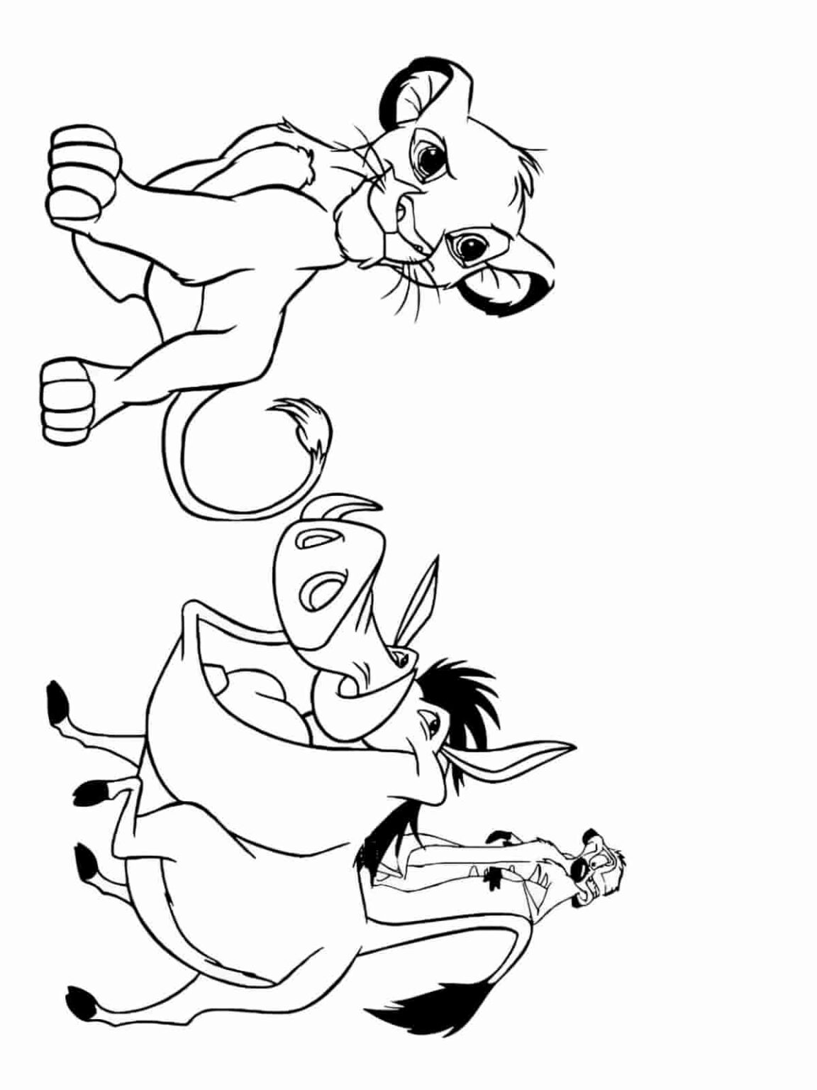 Desenhos para colorir do Rei Leão em PDF grátis com Simba 🎨🦁 - Coloringpagesforkids.net