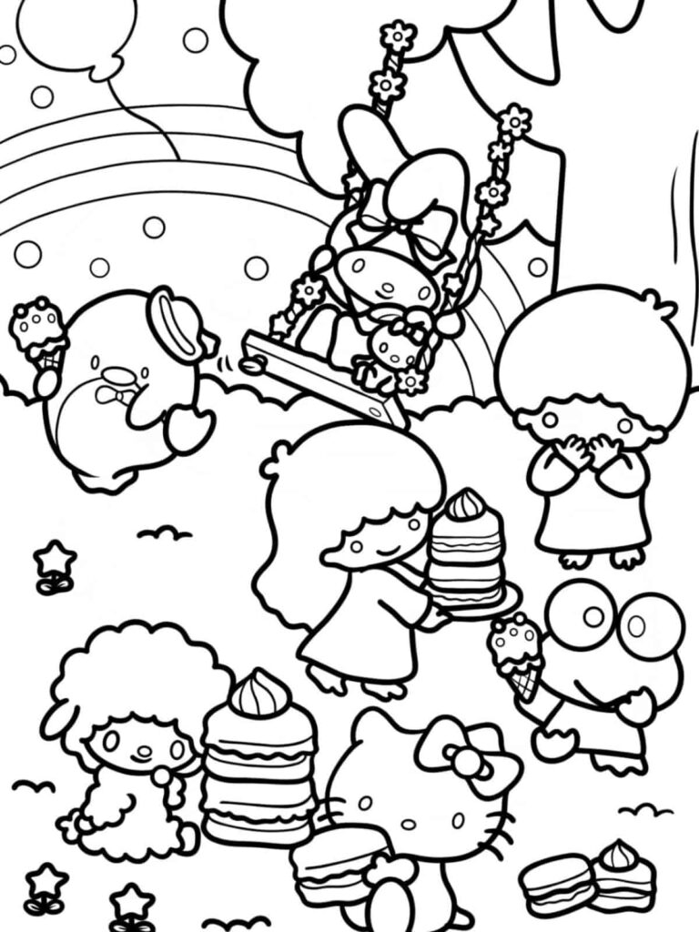 Little Twin Stars Coloring Pages with Kiki and Lala 🎨🌟 ...