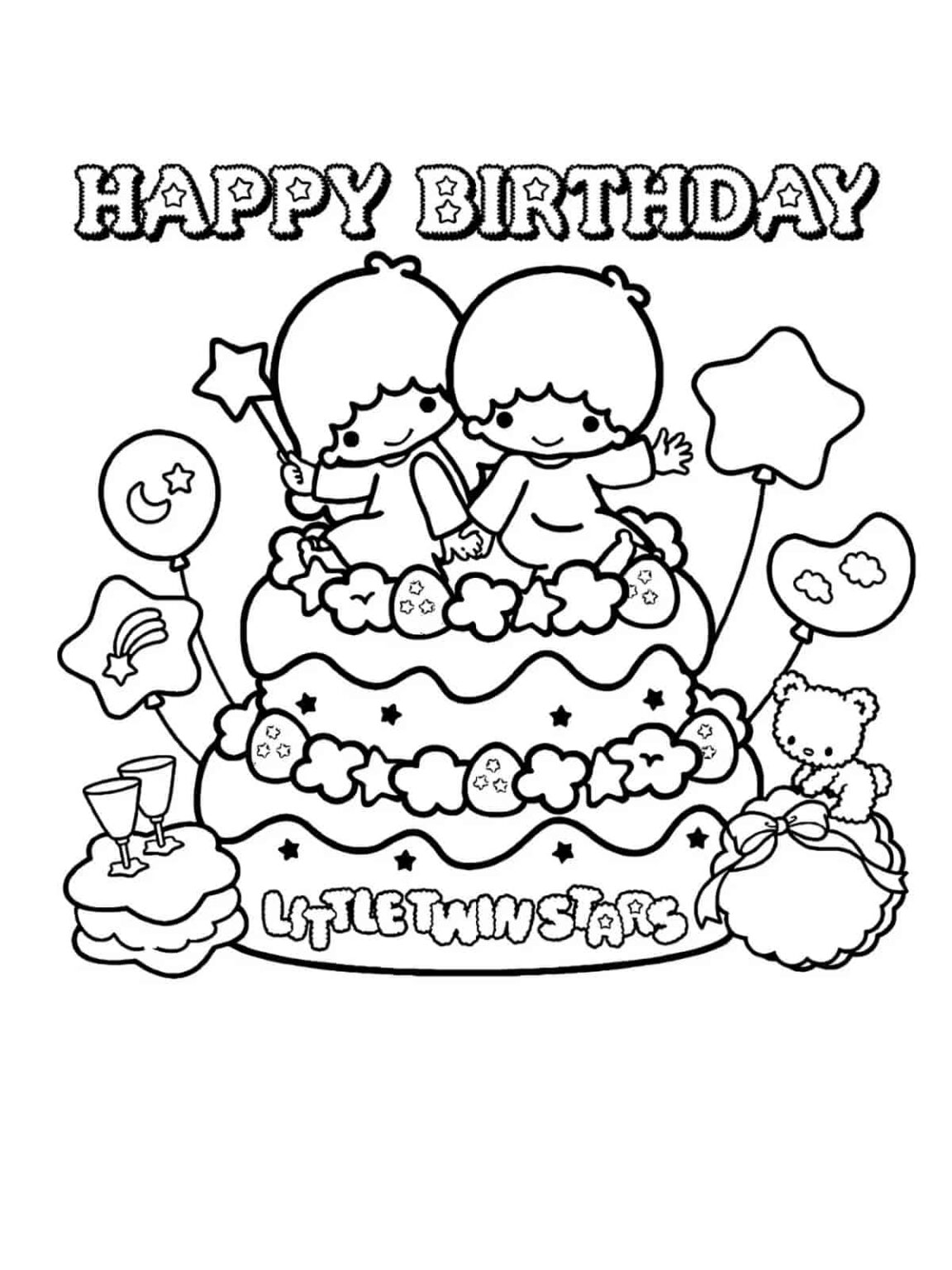 Little Twin Stars Coloring Pages with Kiki and Lala 🎨🌟 ...