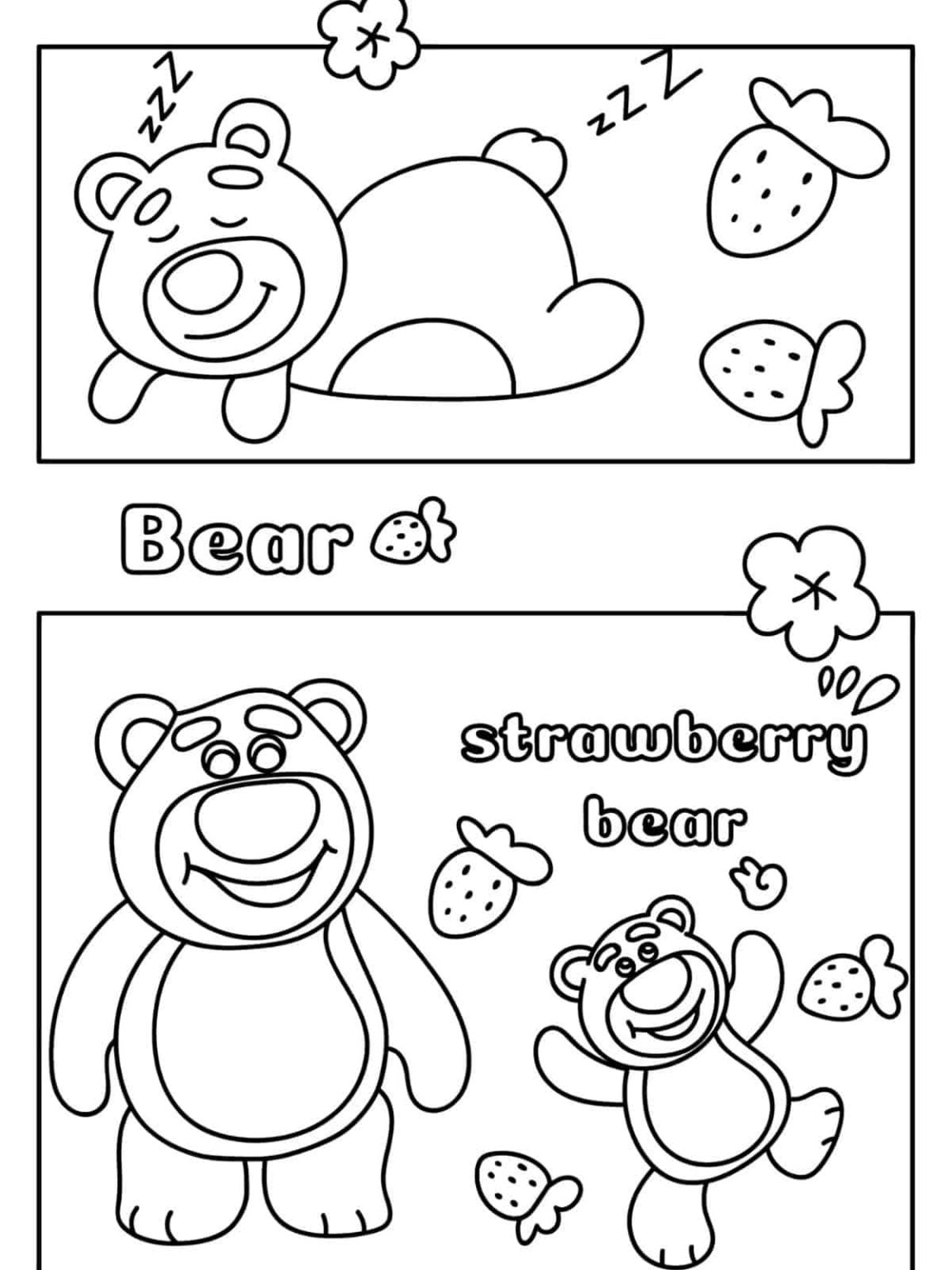 Más de 30 páginas para colorear del oso Lotso para imprimir gratis 🎨🧸 ...