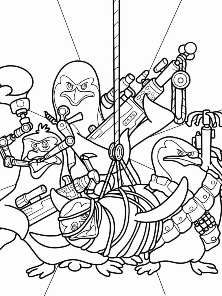 Free PDF Madagascar Coloring Pages 🎨🦁 - Coloringpagesforkids.net