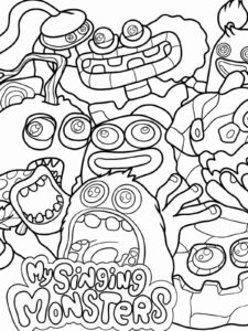 Free PDF My Singing Monsters Coloring Pages 🎨🎶 - Coloringpagesforkids.net