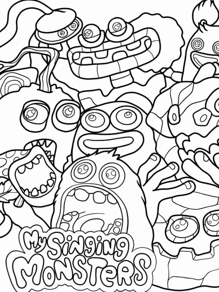 Free PDF My Singing Monsters Coloring Pages 🎨🎶 - Coloringpagesforkids.net