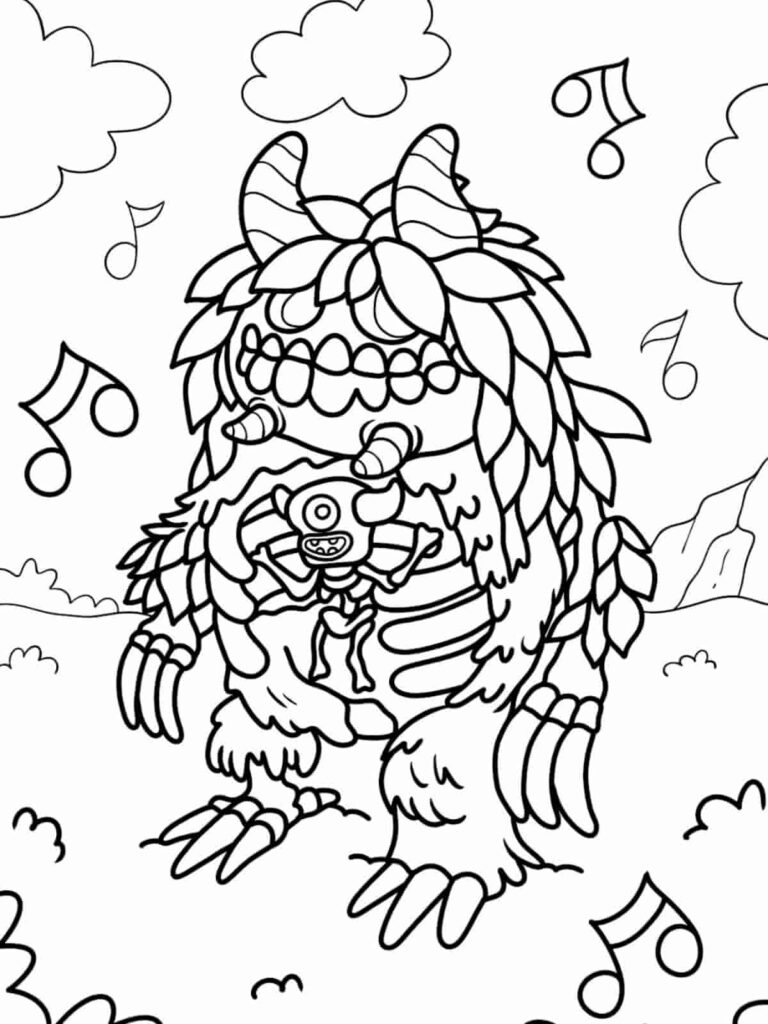 Free PDF My Singing Monsters Coloring Pages 🎨🎶 - Coloringpagesforkids.net