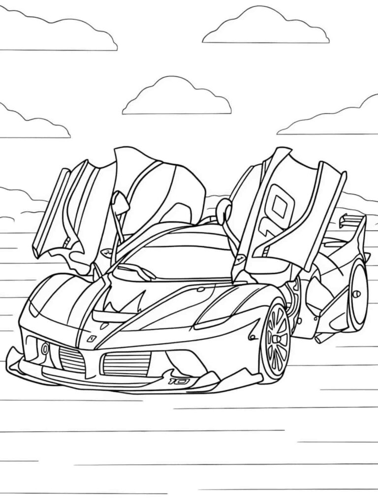 Speed into 20+ Race Car Coloring Pages 🎨🏎️ - Coloringpagesforkids.net