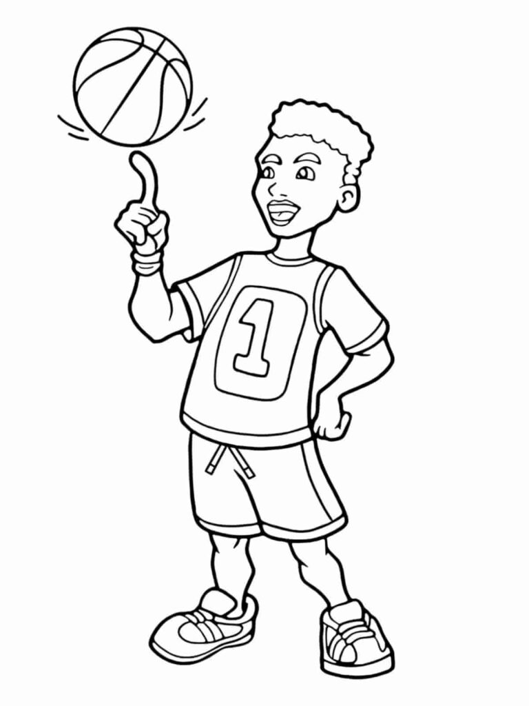 25+ Free PDF NBA Basketball Coloring Pages 🎨🏀 - Coloringpagesforkids.net