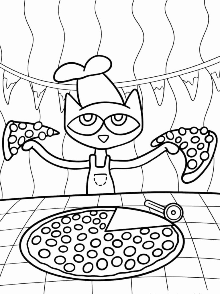 28+ Free PDF Pete the Cat Coloring Pages 🎨😺 - Coloringpagesforkids.net