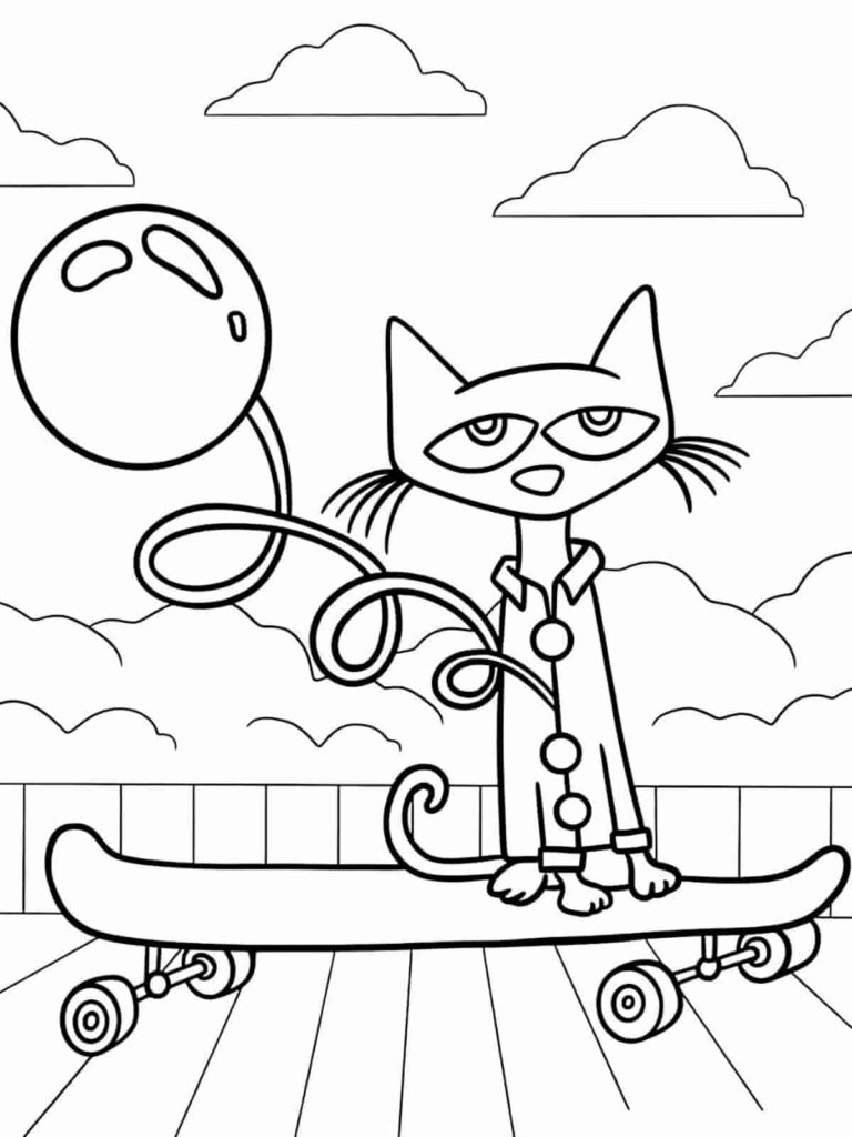 28+ Free PDF Pete the Cat Coloring Pages 🎨😺 - Coloringpagesforkids.net