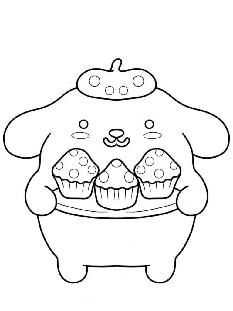 25+ Free Pompompurin Coloring Pages For Kids 🎨🧡 - Coloringpagesforkids.net