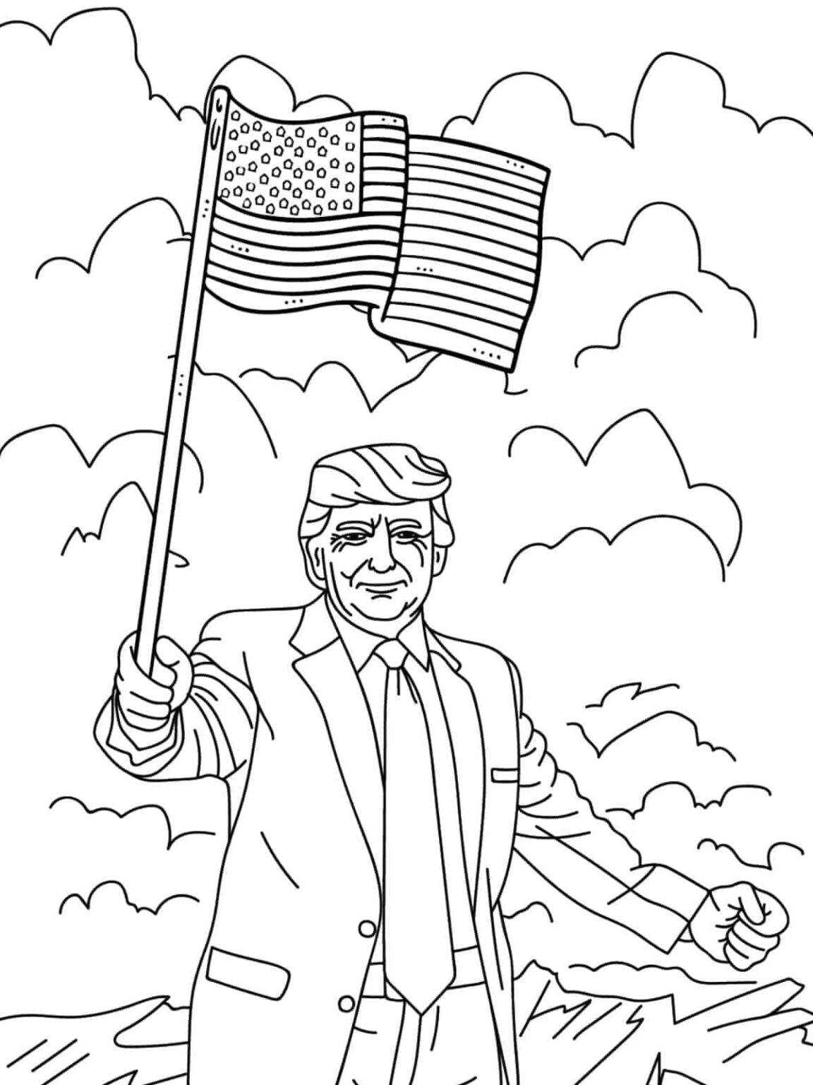 20+ Donald Trump Coloring Pages For Kids - Coloringpagesforkids.net