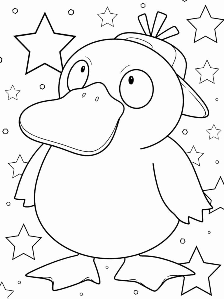 Psyduck Coloring Pages: Favorite Pokémon For Kids 🎨🦆 ...