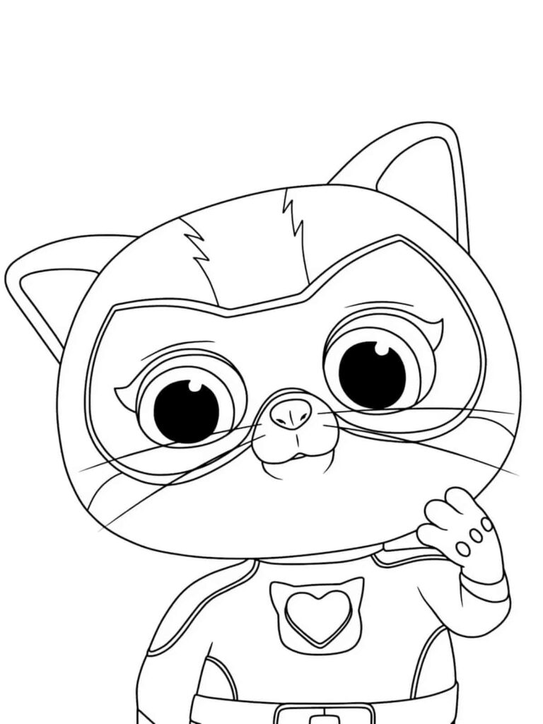 Coloriages Superkitties à imprimer gratuitement 🦸‍♀️😻 ...
