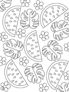 🎨🍉 30+ Free Watermelon Coloring Pages: Sweet Fruit Fun ...