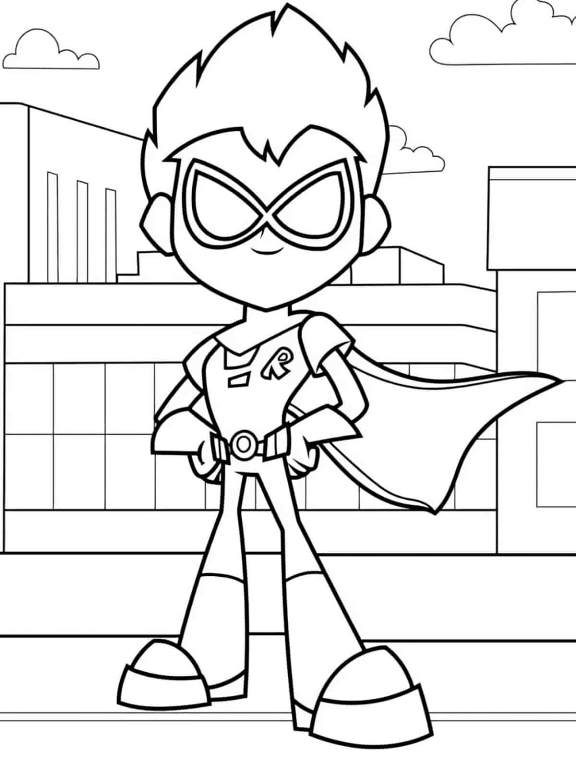 30+ pages à colorier gratuites en PDF Teen Titans Go 🎨🦸 ...