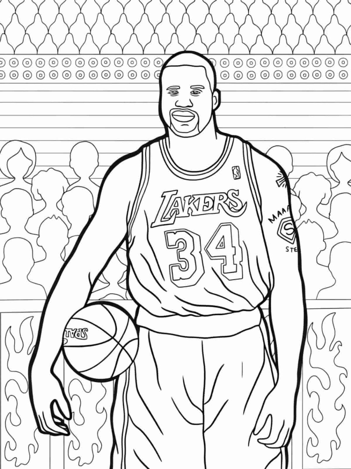 25+ Free PDF NBA Basketball Coloring Pages 🎨🏀 - Coloringpagesforkids.net