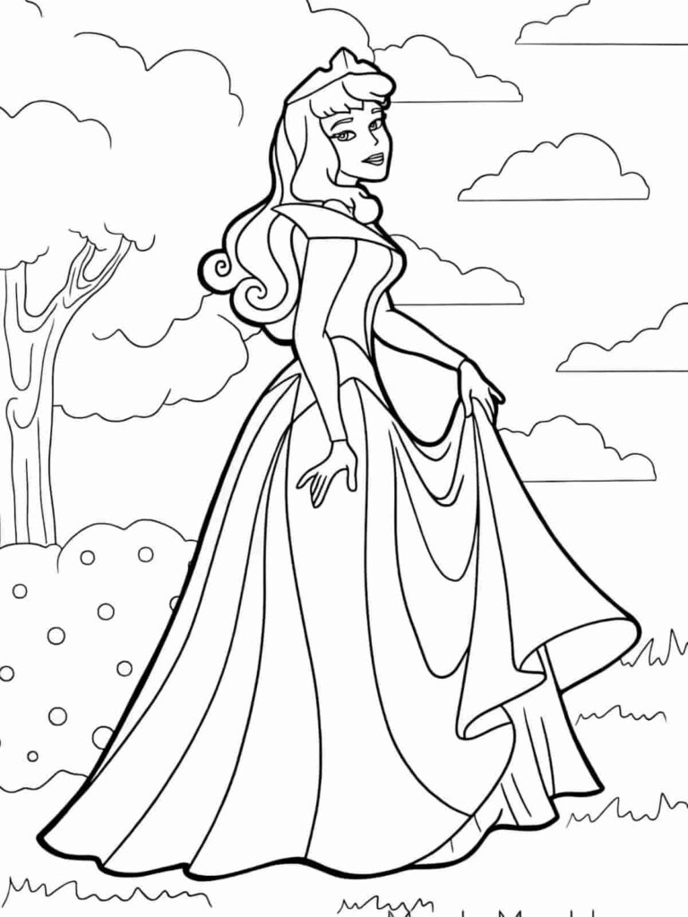 30+ Free PDF Sleeping Beauty Coloring Pages 🎨💤 - Coloringpagesforkids.net