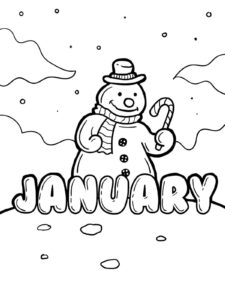 Top 30+ Free January Coloring Pages to Download 🎨🎆 ...