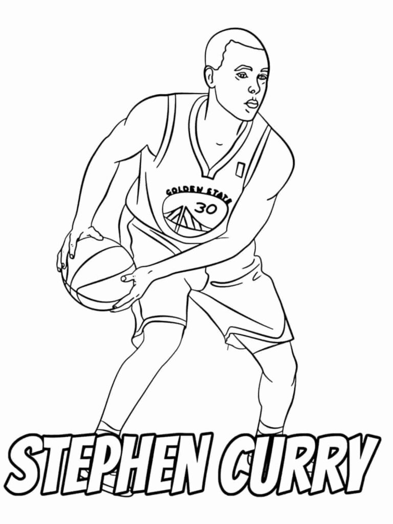25+ Free PDF NBA Basketball Coloring Pages 🎨🏀 - Coloringpagesforkids.net