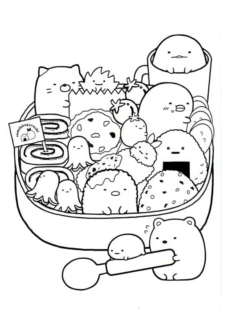 Sumikko Gurashi Coloring Pages With Cute Characters 🎨🌸 ...