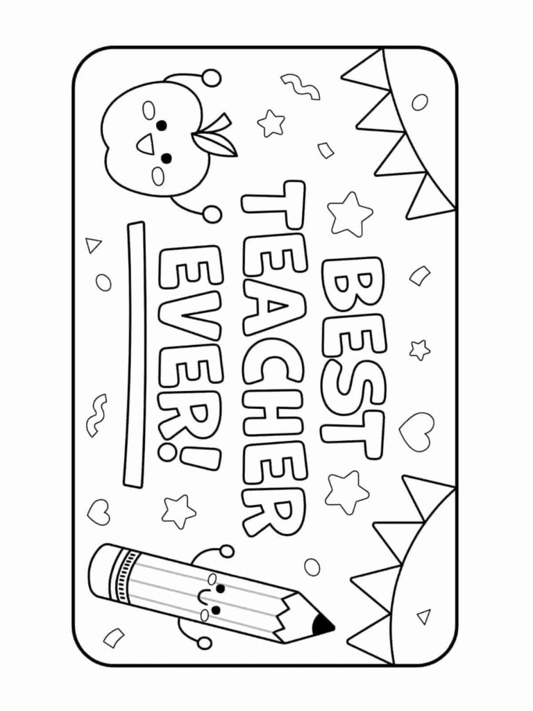 Show Appreciation With Teacher's Day Coloring Pages 🎨🍎 ...