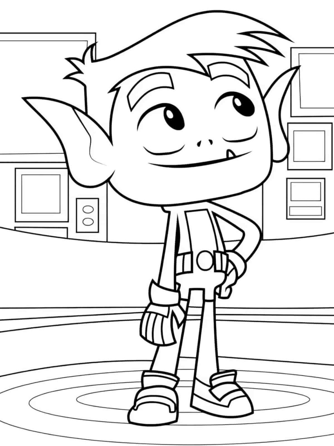 30+ pagine da colorare Teen Titans Go in PDF gratuite 🎨🦸 ...